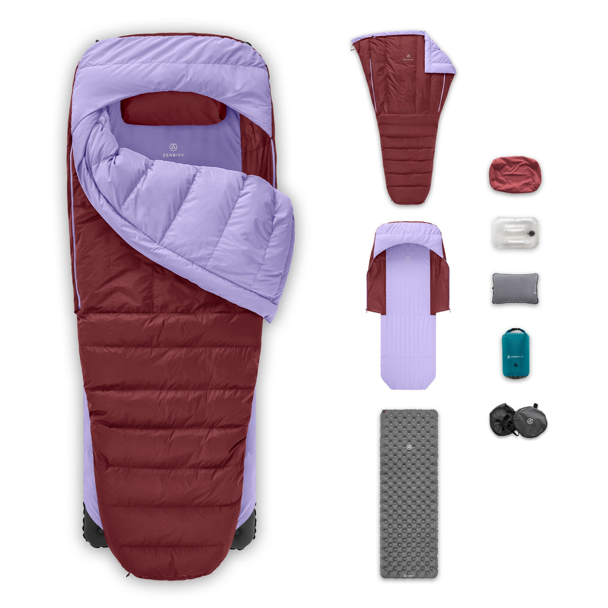 Most Convenient, Zippered Backpacking System – Zenbivy