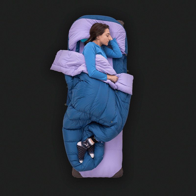 The Better Sleeping Bag. The Zenbivy is as warm & light as a mummy ba