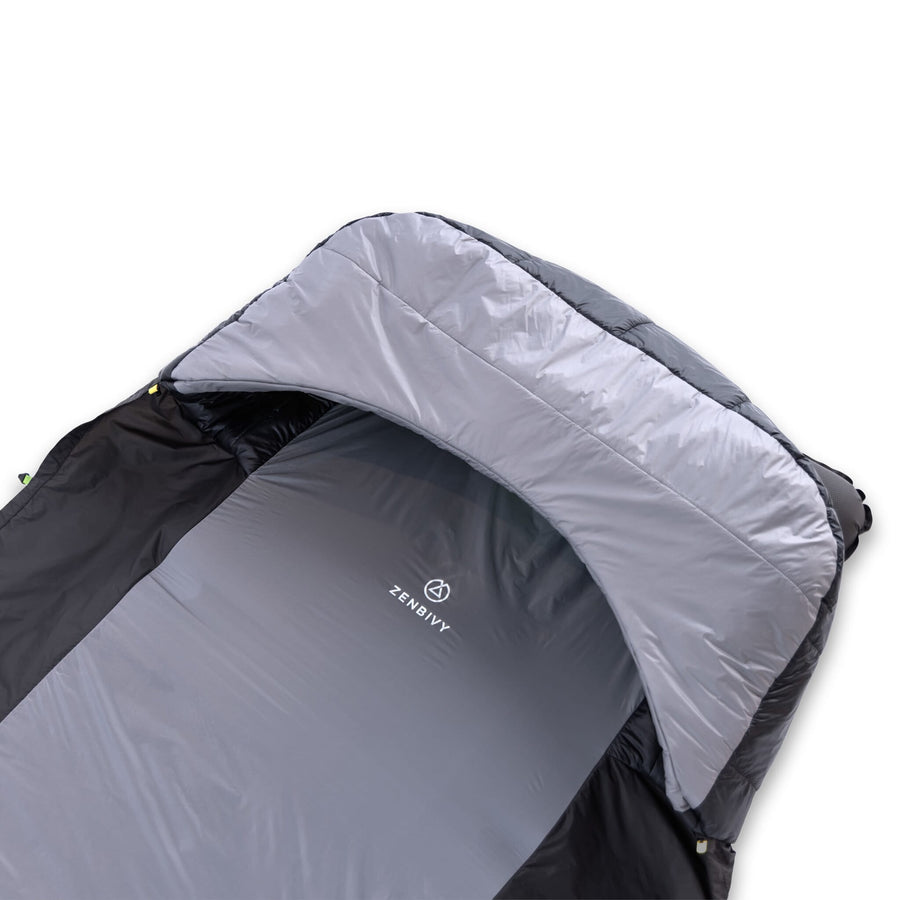 Zenbivy Ultralight Sheet | Ultralight Draft-Free Sleep System